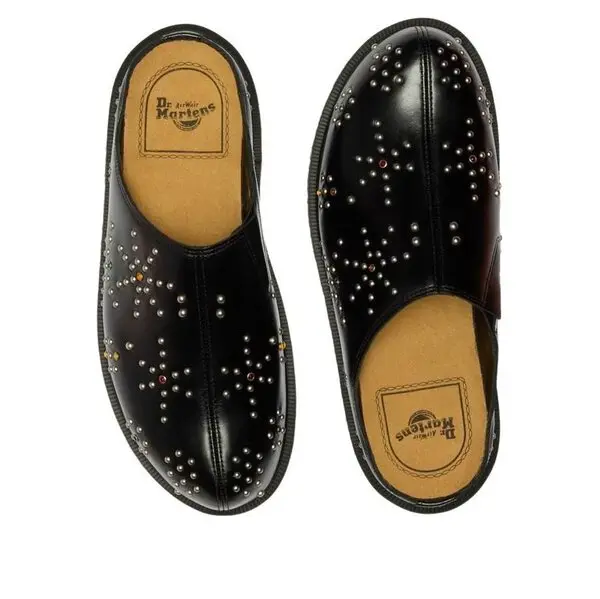 Dr. Martens San Leather Studded Mules