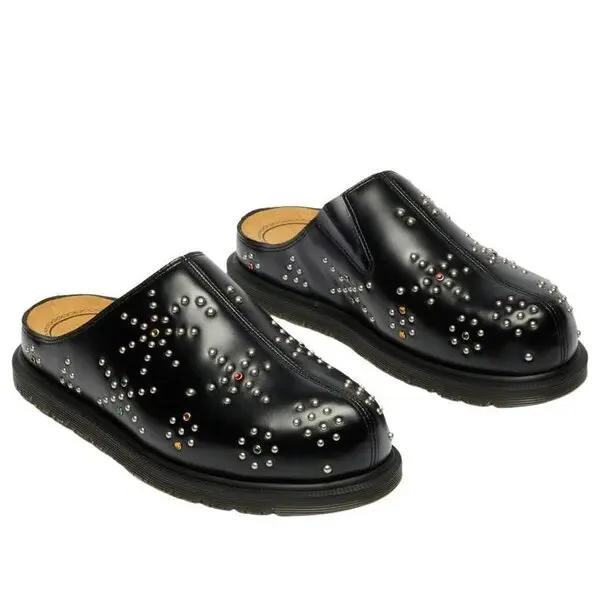 Dr. Martens San Leather Studded Mules