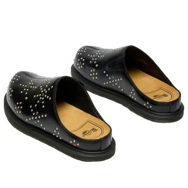 Dr. Martens San Leather Studded Mules