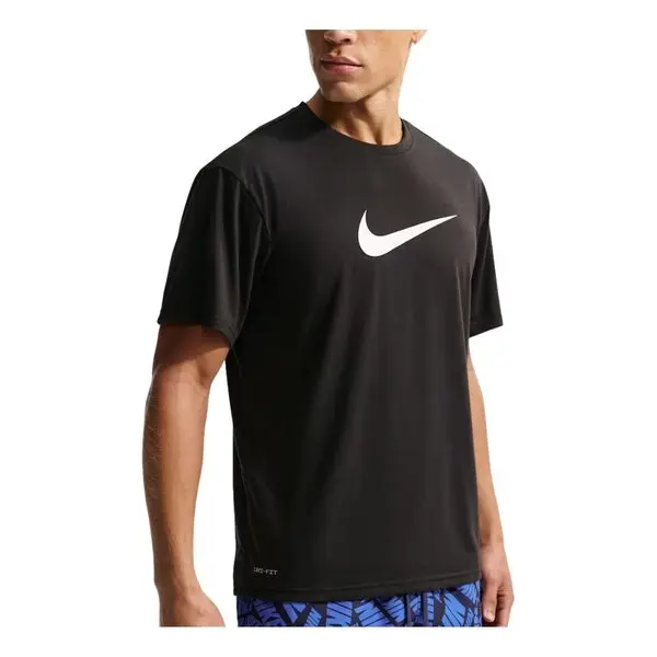 Nike Hydroguard Dri-fit Uv Short Sleeve T-shirt - Black