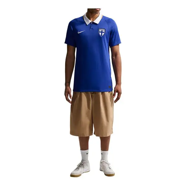 Nike Finland 2026 Stadium Away Dri-fit Soccer Replica Jersey - Hyper Blue/white