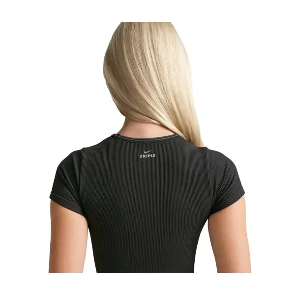 Nike X Skims Ribbed Seamless Baby T-shirt - Obsidian