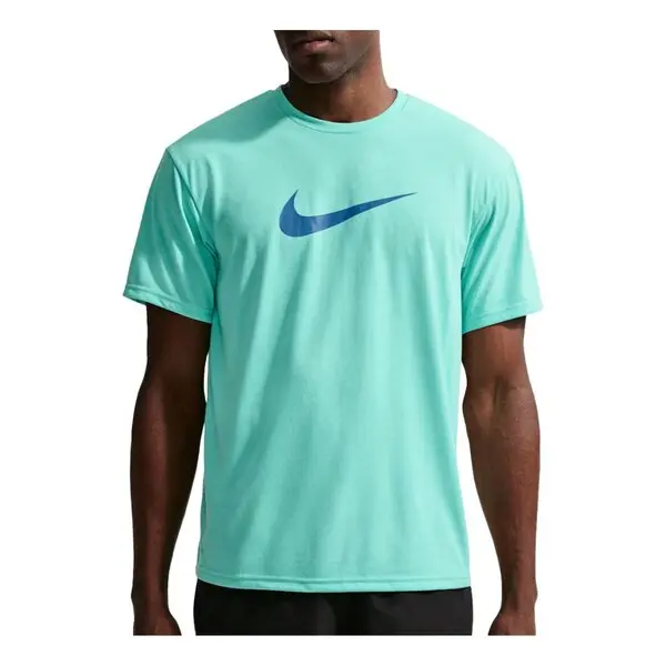 Nike Dri-fit Uv Short Sleeve T-shirt - Bleached Turquoise