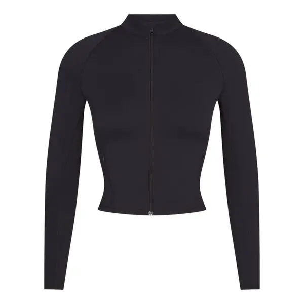 Nike Skims Matte Mock-neck Full-zip Jacket - Obsidian