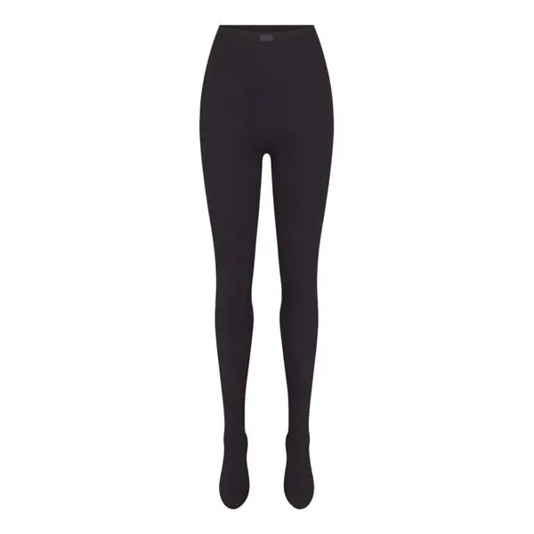 Nike X Skims Matte High-waisted Footsie Grip Leggings - Obsidian
