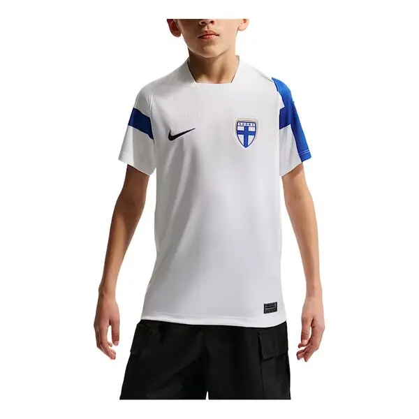 Nike Finland 2026 Stadium Away Dri-fit Soccer Replica Jersey 'white Hyper Blue - White/hyper Blue