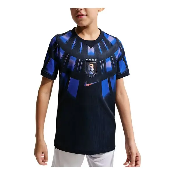 Nike Uruguay 2026 Stadium Away Dri-fit Soccer Replica Jersey 'obsidian Hyper Royal - Obsidian/hyper Royal