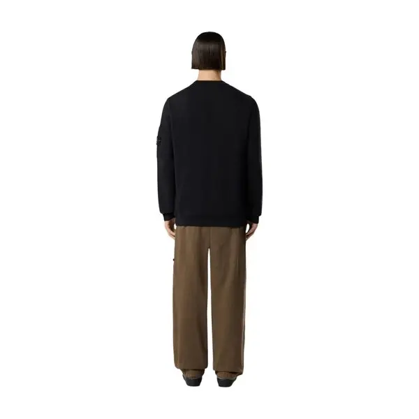 Stone Island 6100019 Seasonal Pocket Crewneck Sweatshirt - Black
