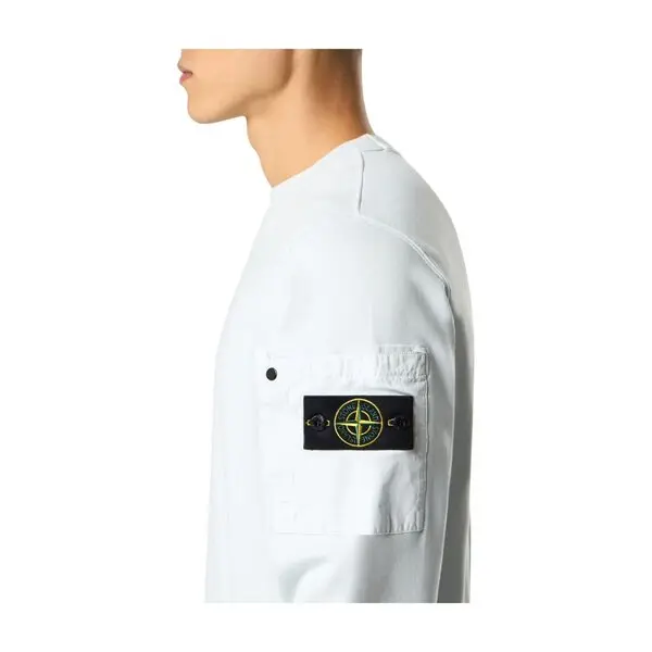 Stone Island 6100019 Seasonal Pocket Crewneck Sweatshirt - Sky Blue
