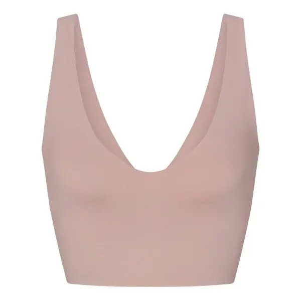 Nike X Skims Matte V-neck Bra Top - Himalayan