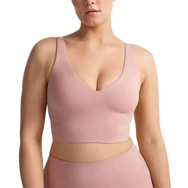 Nike X Skims Matte V-neck Bra Top - Himalayan