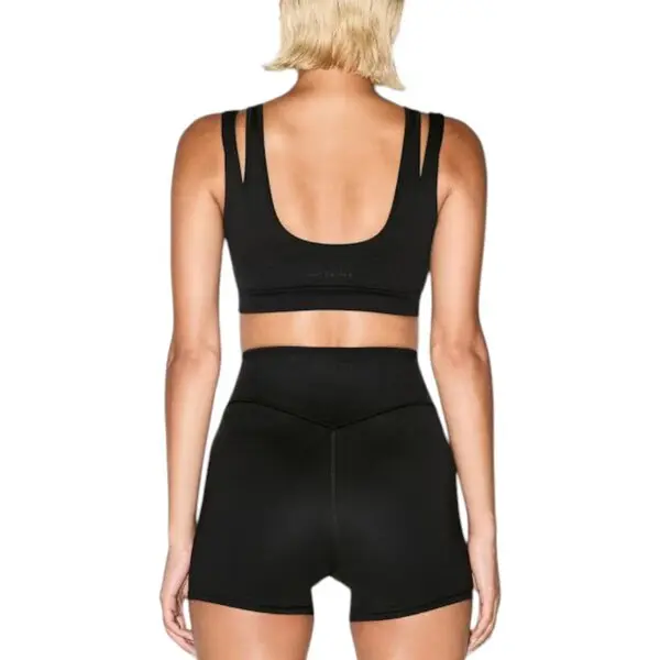 Nike X Skims Matte Double Strap Scoop Bra - Obsidian