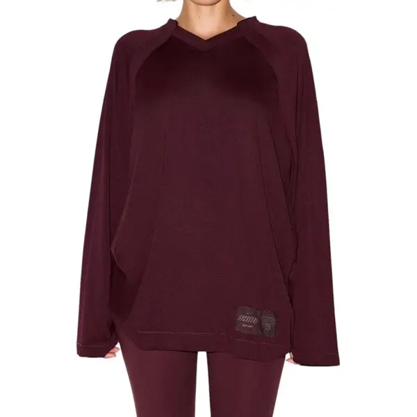 Nike X Skims Airy Oversized V-neck Long-sleeve T-shirt