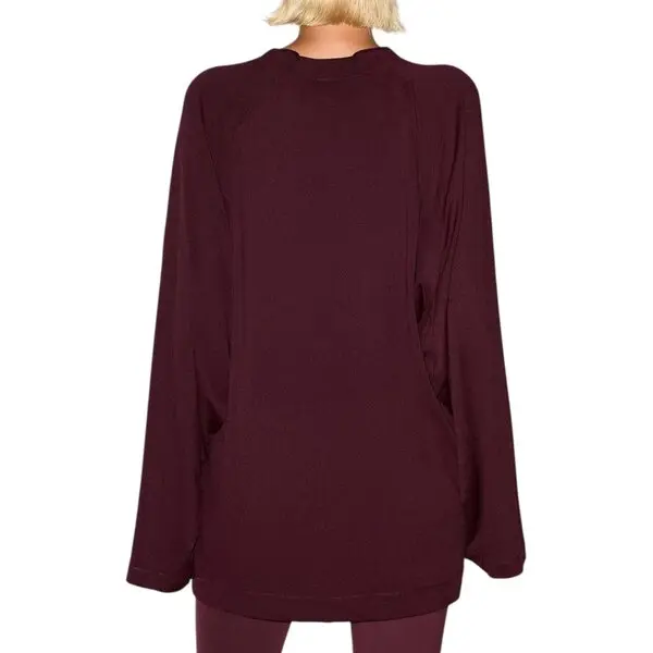 Nike X Skims Airy Oversized V-neck Long-sleeve T-shirt