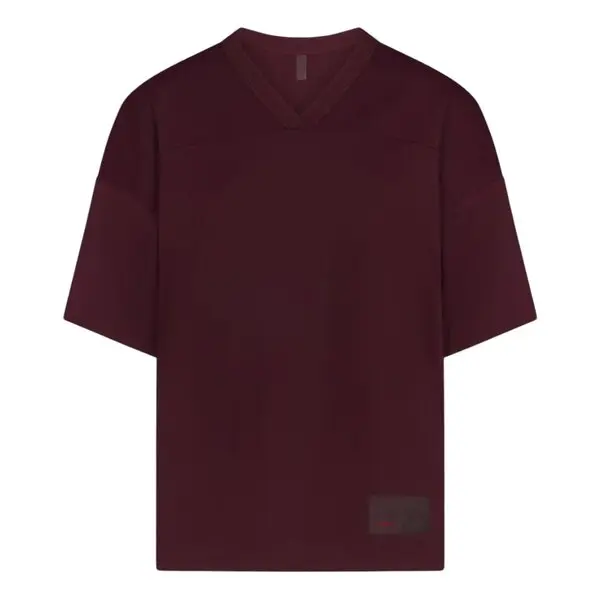 Nike X Skims Airy Oversized V-neck T-shirt - Currant