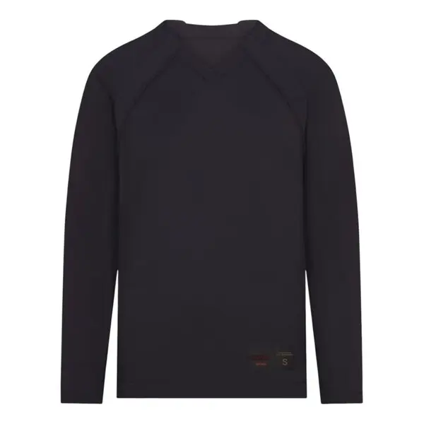 Nike X Skims Airy Oversized V-neck Long-sleeve T-shirt - Obsidian