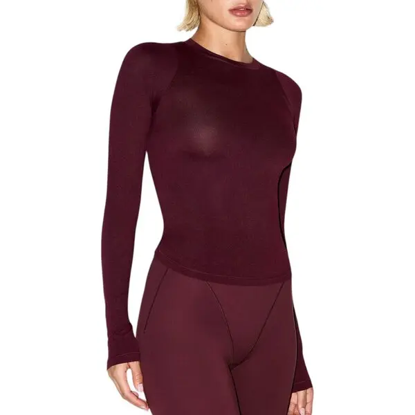 Nike X Skims Airy Long-sleeve Crew-neck T-shirt