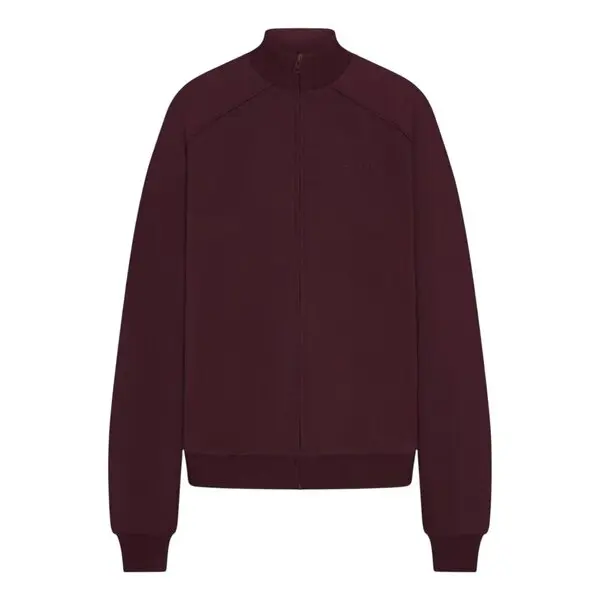 Nike X Skims Matte Tricot Oversized Full-zip Track Jacket