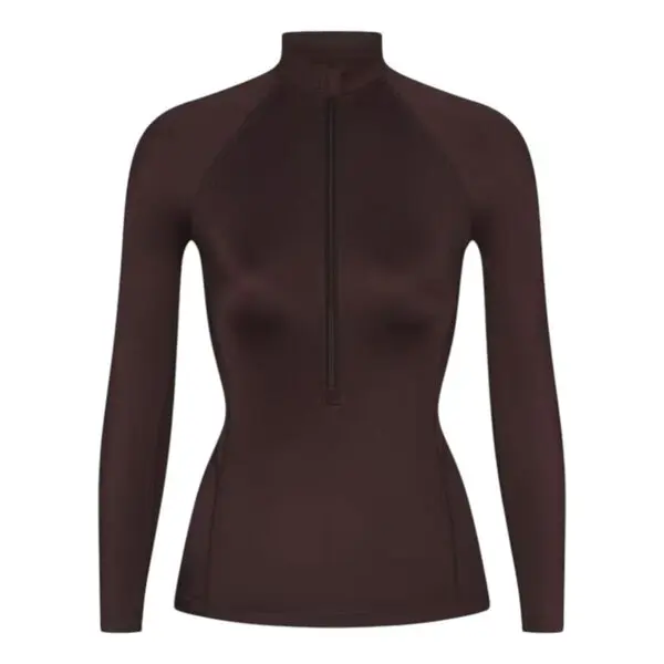 Nike X Skims Shine Long-sleeve Half-zip Top - Phoenix
