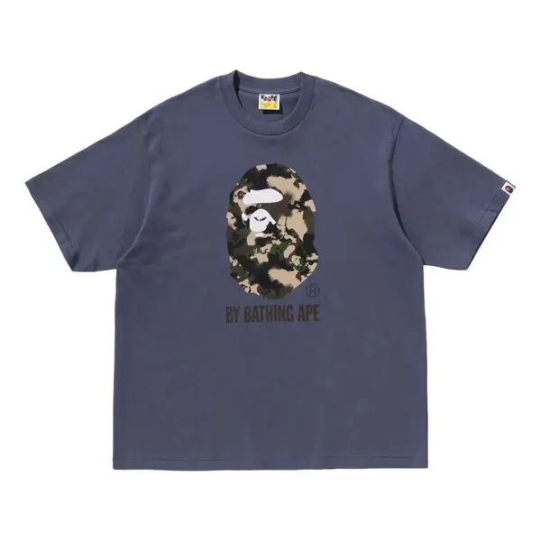 A BATHING APE Map Camo Bathing Ape Relaxed Fit T-shirt - Charcoal