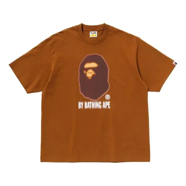 A BATHING APE Blur Bathing Ape Relaxed Fit T-shirt - Beige