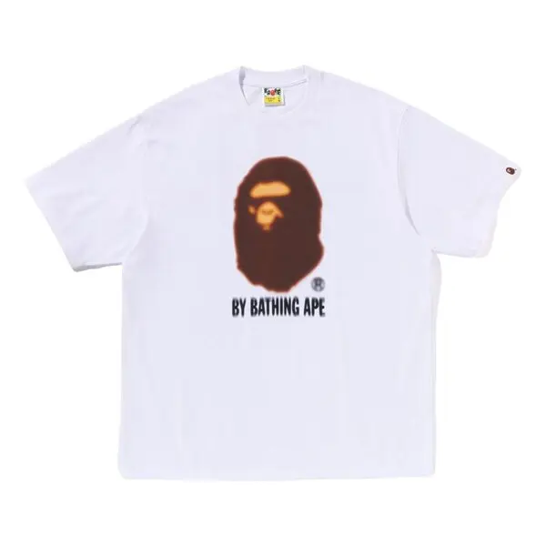 A BATHING APE Blur Bathing Ape Relaxed Fit T-shirt - White