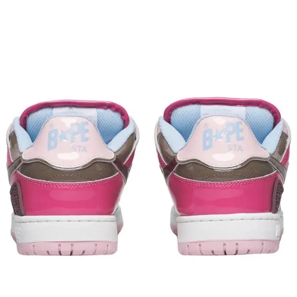A BATHING APE Sk8 Sta Bold Sneakers - Blue/brown/pink