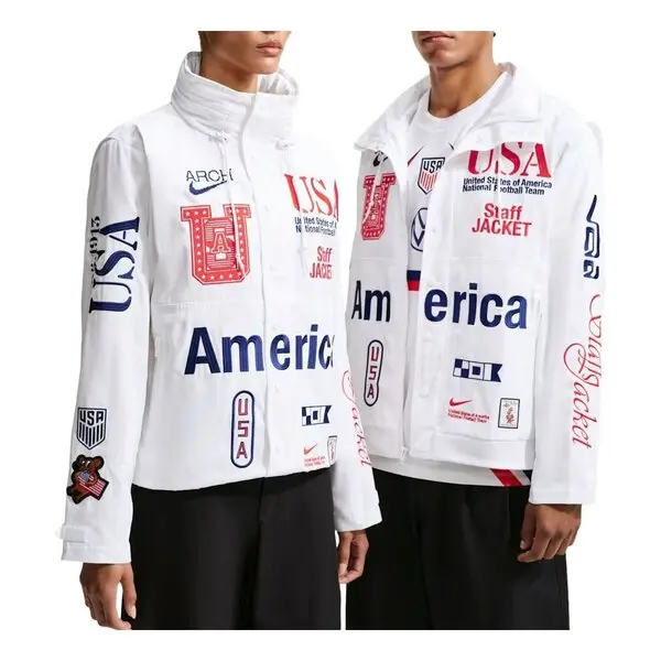 Nike X Usa X V.a.a. Cryoshot Woven Staff Jacket - White