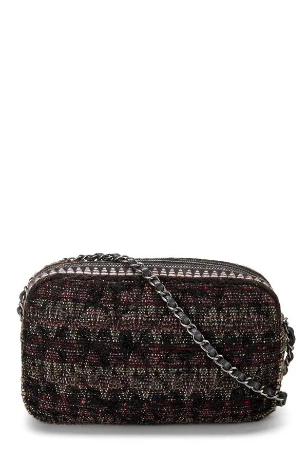 Chanel Multicolor Tweed Paris-dallas 'cc' Camera Bag