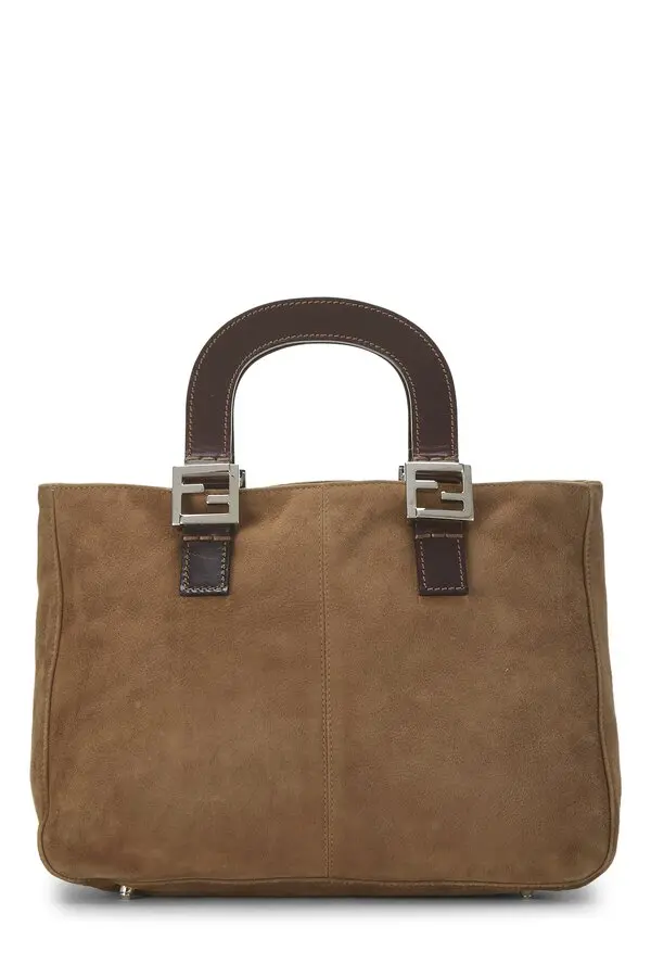 Fendi Suede Handbag - Brown