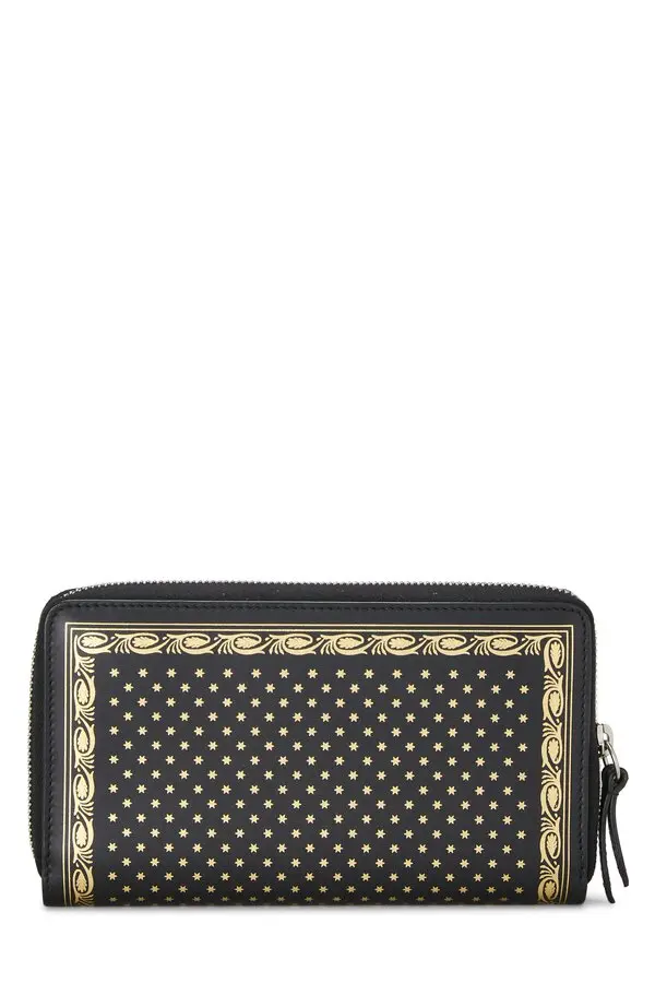 Gucci Guccy Moon & Stars Zip Around Wallet
