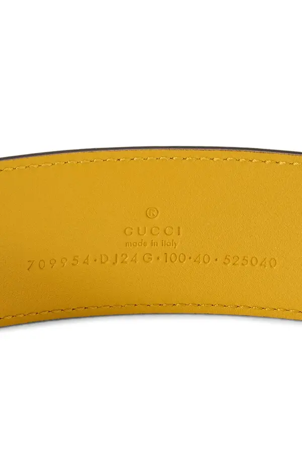 Gucci Multicolor G Memorable Buckle Belt 100