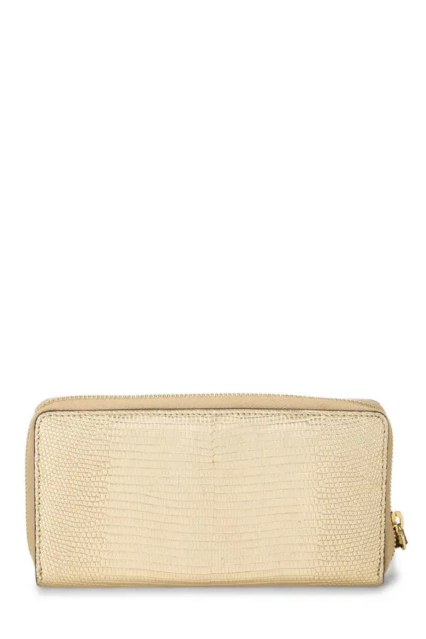 Gucci Embossed Zip Around Wallet