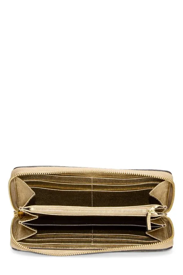 Gucci Embossed Zip Around Wallet