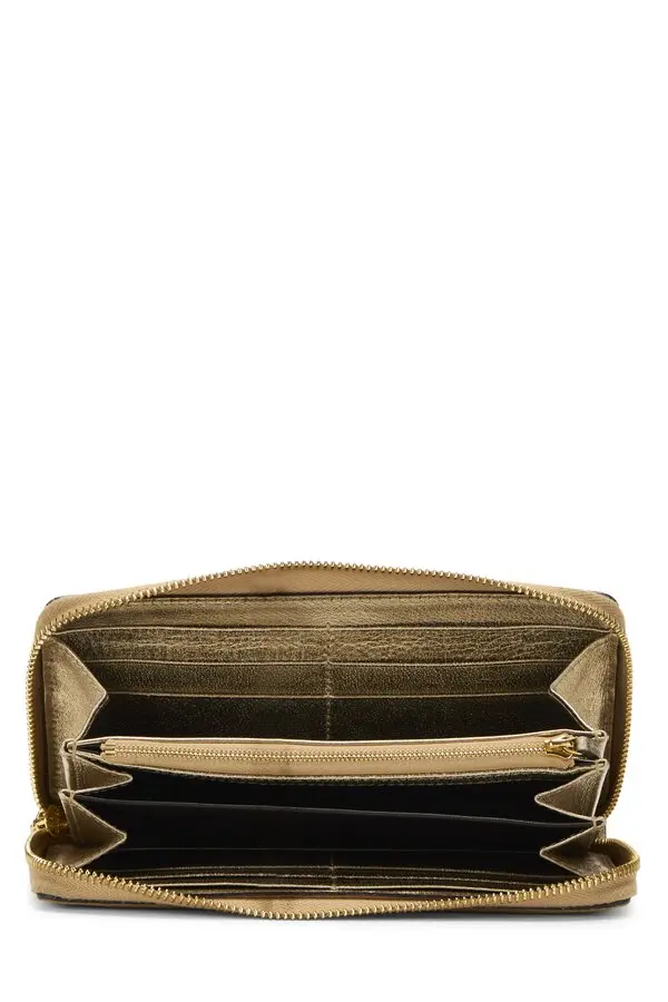 Gucci Embossed Zip Around Wallet