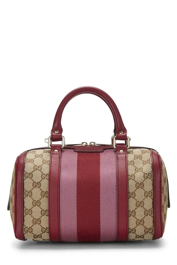 Gucci Gg Web Boston Bag