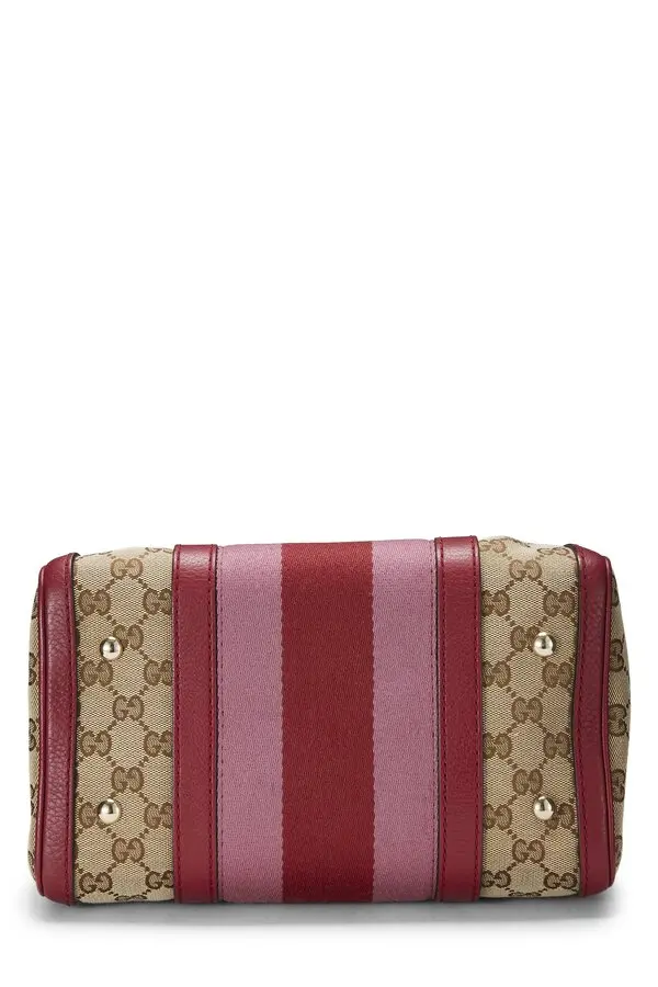 Gucci Gg Web Boston Bag