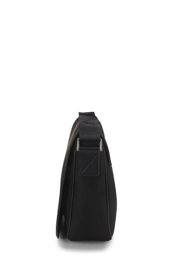 Gucci Techno Canvas Web Flap Messenger