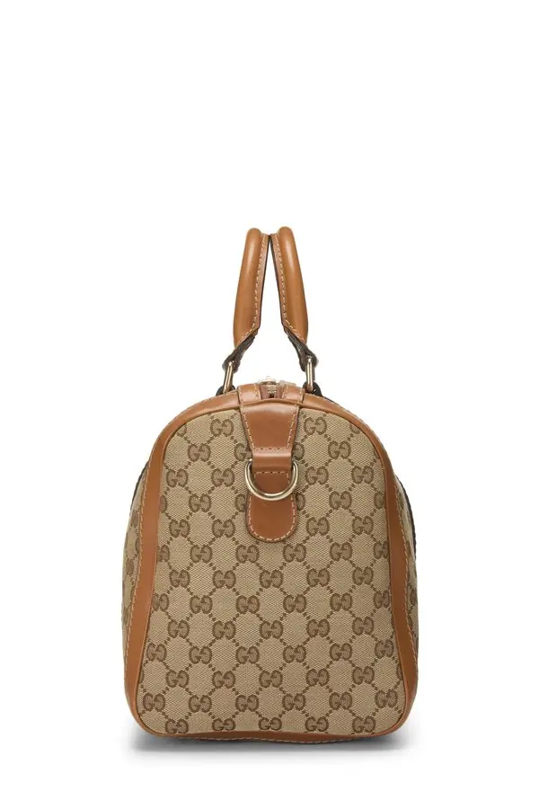 Gucci Original Gg Vintage Web Boston Bag