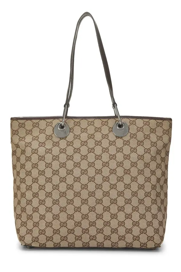 Gucci Original Gg Eclipse Zip Tote - Brown