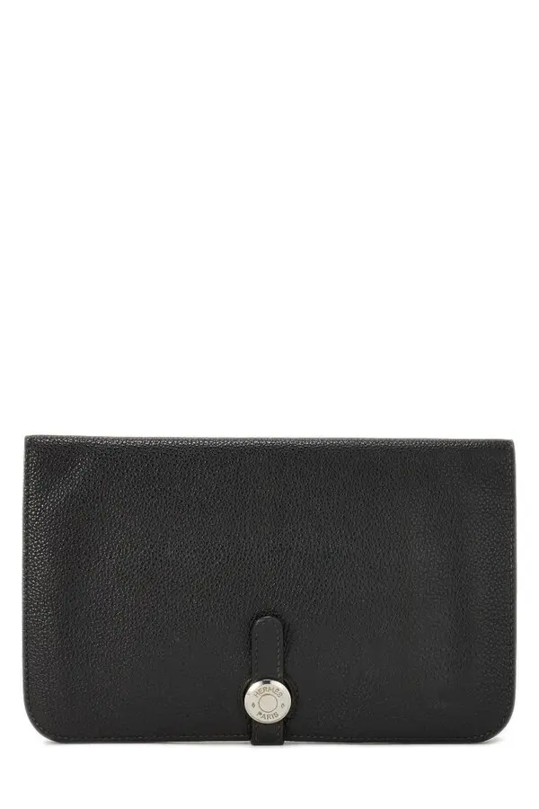 Hermès Clemence Dogon Wallet - Black