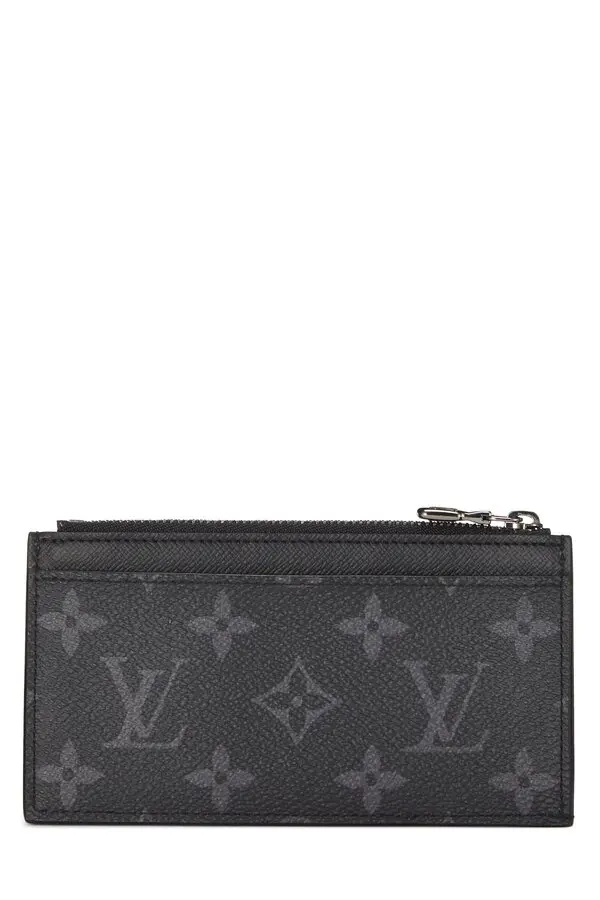 LOUIS VUITTON Monogram Eclipse Coin Card Holder