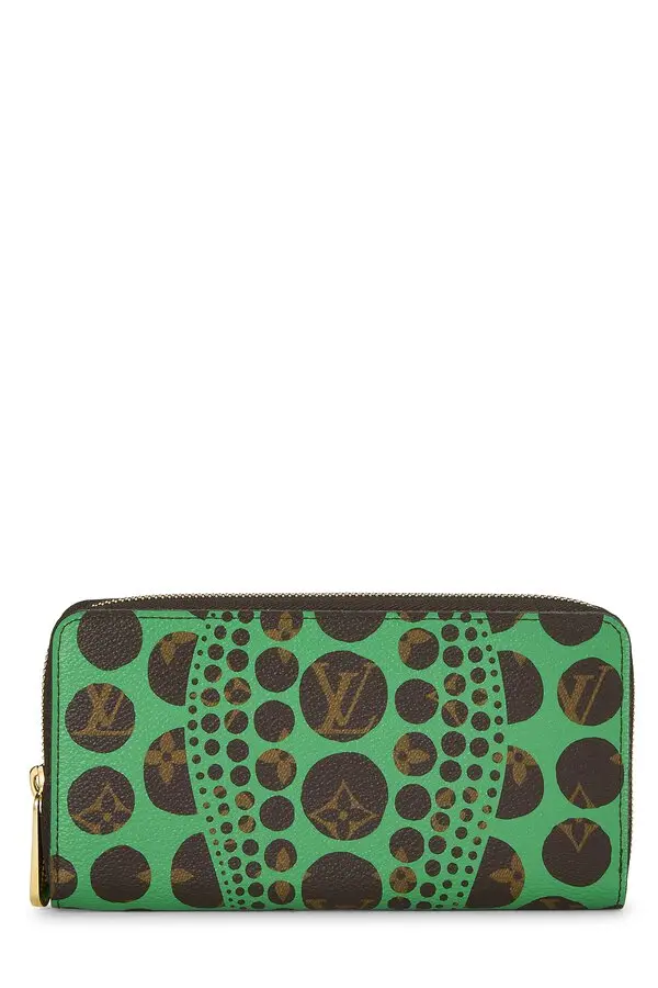 LOUIS VUITTON Yayoi Kusama X Monogram Infinity Dots Zippy Wallet - Green
