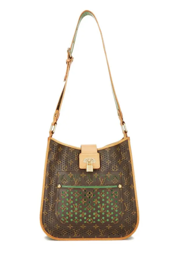 LOUIS VUITTON Limited Edition Monogram Perforated Musette - Green
