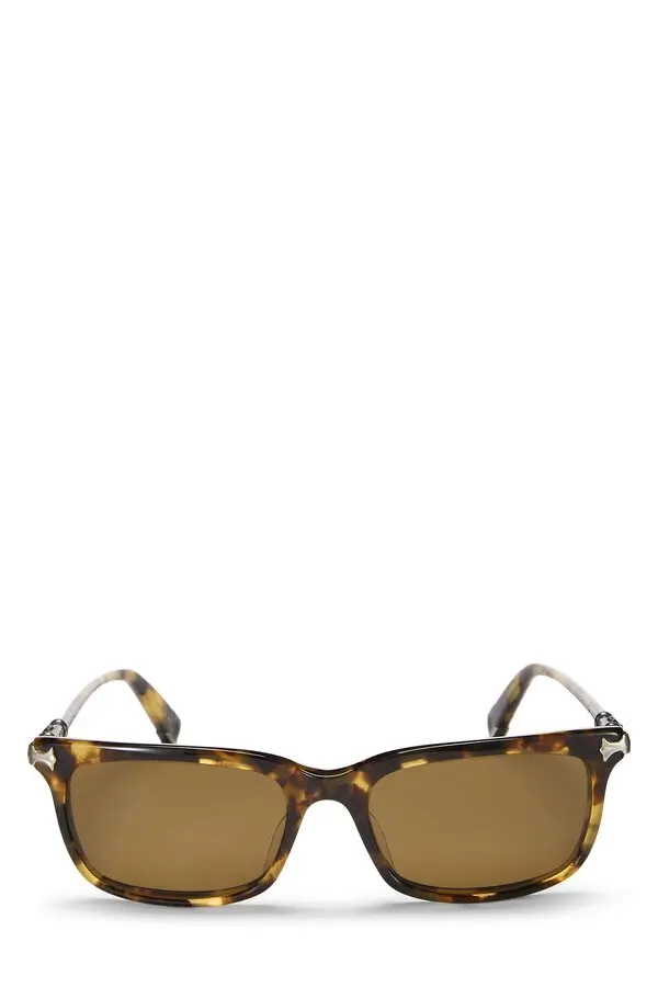 Chrome Hearts Tortoiseshell Acetate Fun Hatch Sunglasses
