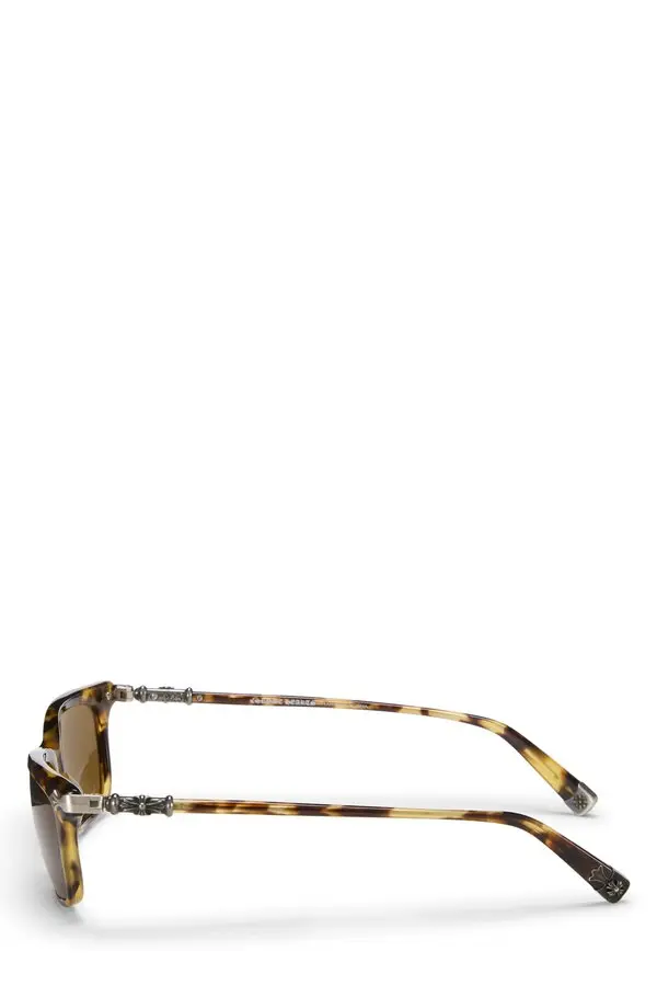 Chrome Hearts Tortoiseshell Acetate Fun Hatch Sunglasses