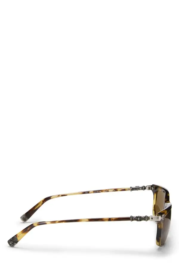 Chrome Hearts Tortoiseshell Acetate Fun Hatch Sunglasses