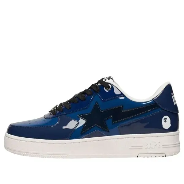 A BATHING APE Sta Icon Sneaker - Navy/black