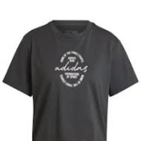 Adidas Brand Love Signature Graphic" T-shirt - Black