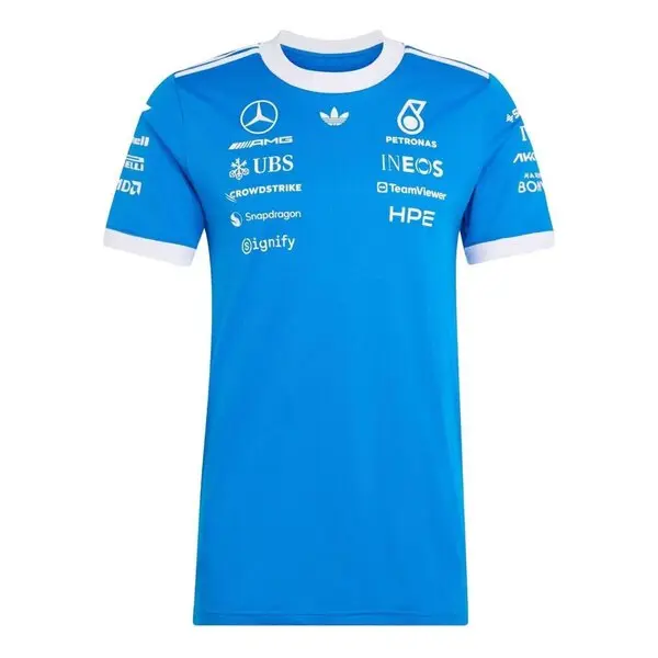 Adidas X Mercedes Amg Petronas Formula 1 Team Driver Jersey - Blue Bird